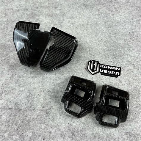 Jual Cover Saklar Switch Panel Indicator Carbon Kevlar Vespa Sprint Primavera Shopee Indonesia