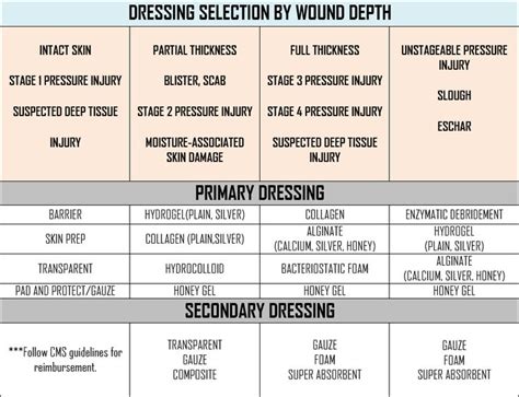 Simplifying Dressing Selection Category And Wound Depth Wound Healing Nursing Home Health