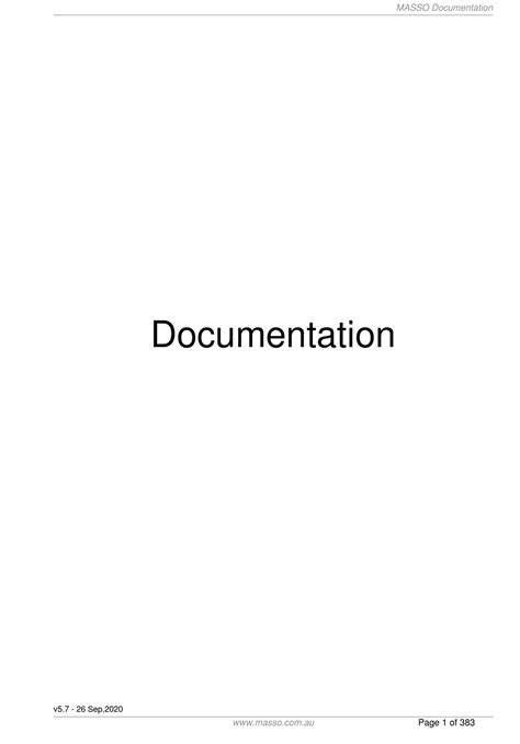 Masso G3 Documentation Pdf Download Manualslib