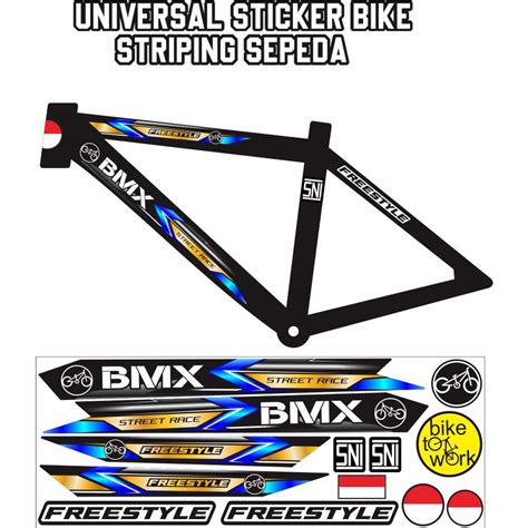 Jual Motif Lis Striping Bike Sepeda Variasi Universal Motif Simple