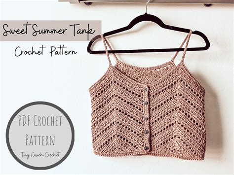 Summer Crochet Top Pattern Size Inclusive Crochet Pattern Sweet