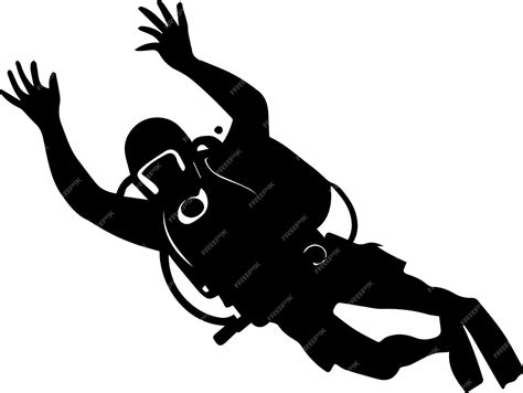 Premium Vector Scuba Diving Silhouette Vector Silhouette 7