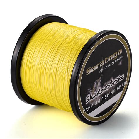 8 Strands Multi Color Yellow Green Power PE Dynema Braided Fishing Line