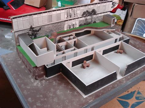 Model Of A Fallout Shelter Under Wilson High School Fallout Shelter