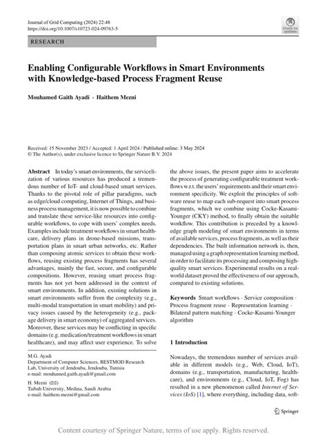 Enabling Configurable Workflows In Smart Environments With Knowledge