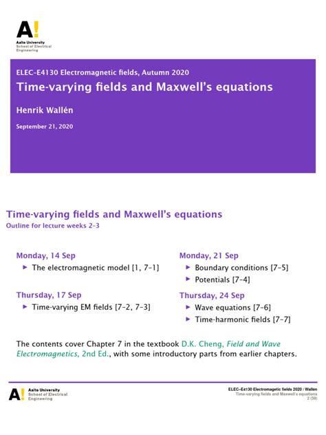 Em Fields 2 Pdf Electromagnetic Field Maxwells Equations