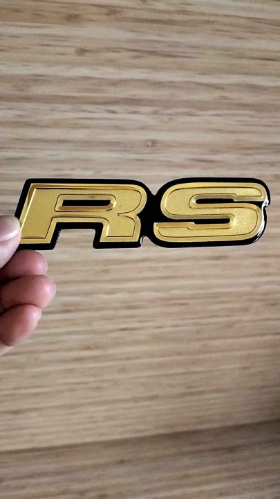 Logo Emblem Tulisan Huruf Stiker Lambang RS Honda Original Warna GOLD