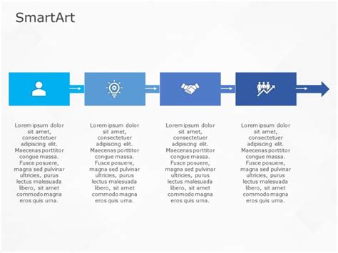 Smartart Process Vertical Bending 4 Steps
