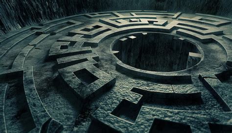 Maze Background Huge Mysterious Labyrinth Circular Maze Labyrinth Entrance Challenge And Problem