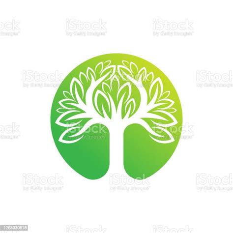 트리 로고 디자인 벡터 일러스트레이션 자연 농업 및 농장 사업을위한 창조적 인 디자인 개념의 추상 나무 로고 벡터 트리 로고 아이콘 기호 및 기호 벡터 디자인 그림입니다
