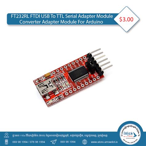 ft232rl ftd usb to ttl serial adapter module convert for arduino arrowdot store
