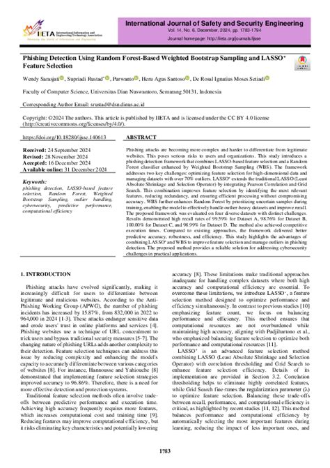 Pdf Phishing Detection Using Random Forest Based Weighted Bootstrap