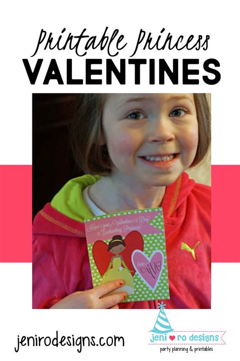 Free Princess Valentines For Your Princess Fan With A Prince Version Too