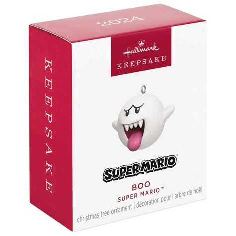 2024 Super Mario Bros Boo Hallmark Miniature Christmas Ornament