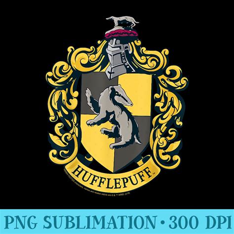 Harry Potter Hufflepuff House Crest Sublimation Png Design Inspire