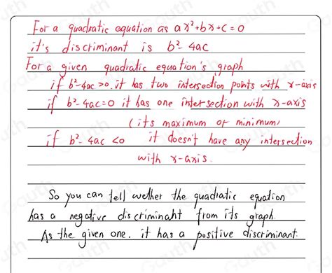 Solved Which Is The Graph Of A Quadratic Equation That Has A Negative