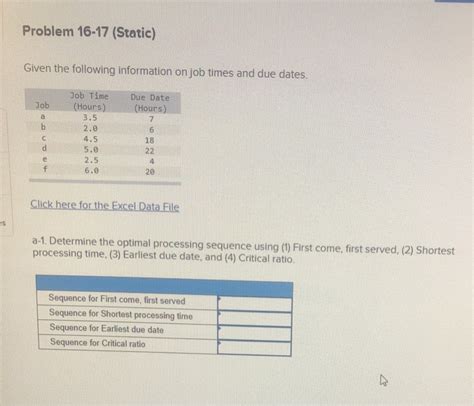 Solved Problem 16 17 Static Given The Following Chegg