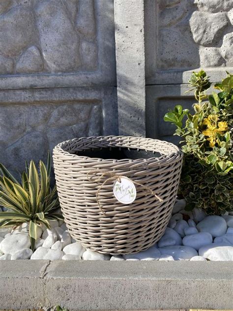 Плетені кашпо з ротангу — ціна 600 грн у каталозі Кашпо Купити товари