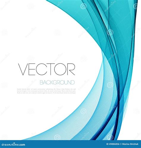 Abstract Curved Lines Background Template Stock Vector Illustration