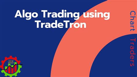 algo trading using tradetron youtube