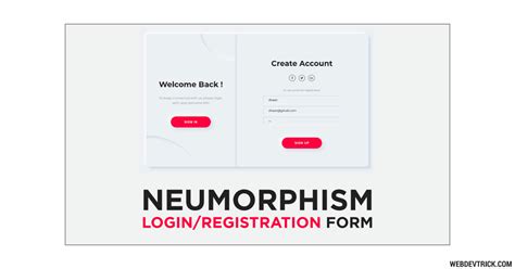 Html Login And Signup Form With Css Javascript Switch Between