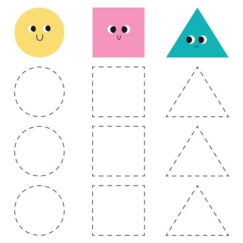 Printable Shape Tracing Worksheets Printablelib