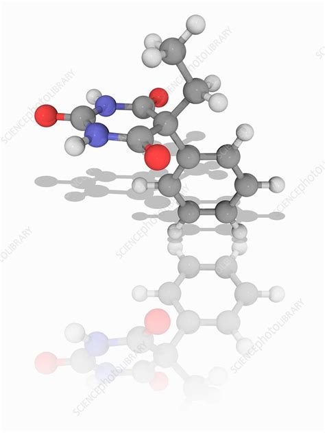 Phenobarbital Drug Molecule Stock Image F016 9955 Science Photo