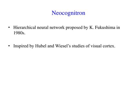 ppt hierarchical neural networks for object recognition and scene