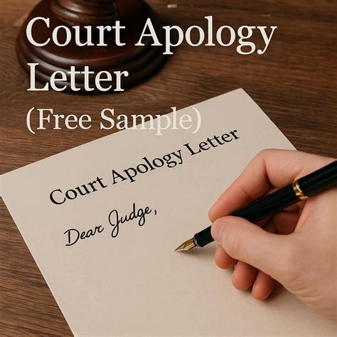 Writing A Powerful Court Apology Letter Free Sample Requestletters