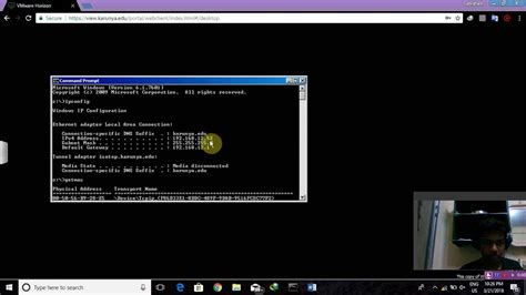 Exp1 Networking Basic Cammands Youtube
