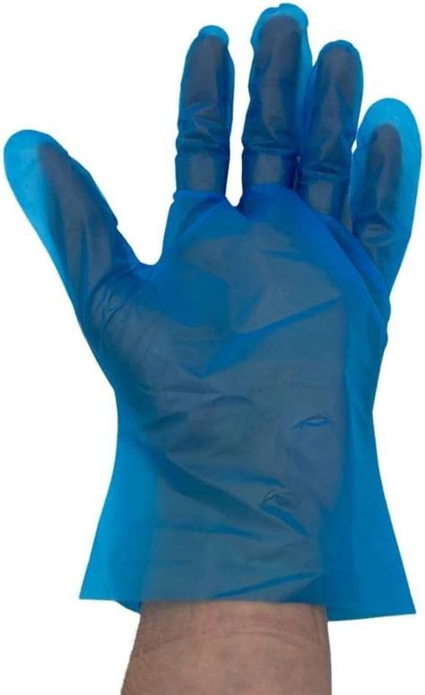 Disposable Food Service Gloves Vinal Cooking Gloves Blue Size Medium