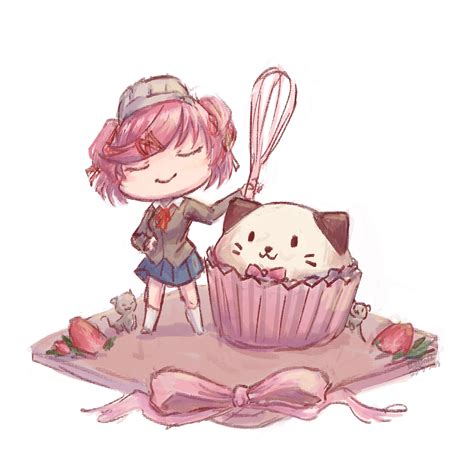 Natsuki Made A Cupcake For A Special Person Today R Ddlc