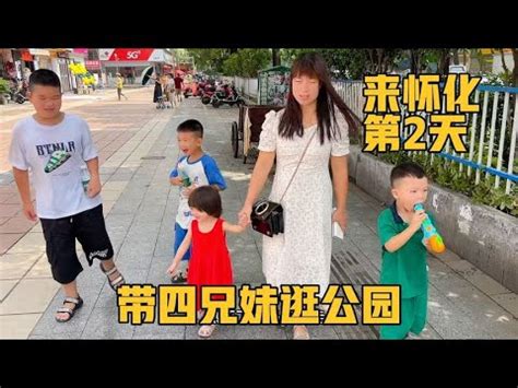 小白来怀化第2天大宝二宝不要去培训小希带四兄妹逛公园 YouTube
