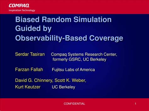 Ppt Biased Random Simulation For Functional Validation With