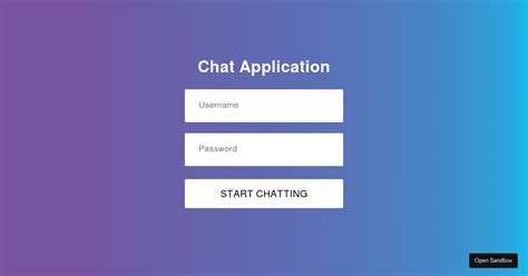 Chat App React Codesandbox