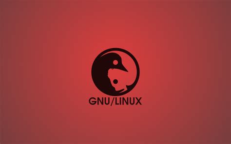 Illustration Minimalism Red Text Logo Linux Circle Brand GNU Shape Line Font HD