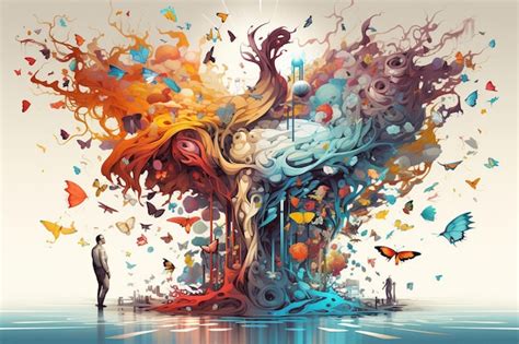 Premium Photo Amazing Transformations Showcased In A Dynamic Artwork Metamorphosing Shapes And