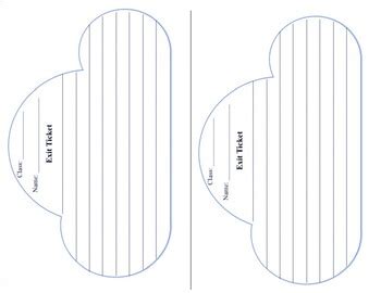 Exit Ticket Templates By Ms S Levesque TPT