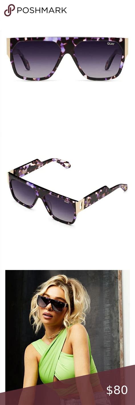 Quay Australia Go Off Purple Polarized Sunglasses Sunglasses