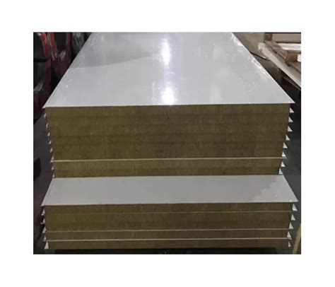 Insulated Wall Panel Exterior Rock Wool Sandwich Ceiling Cleaning Room