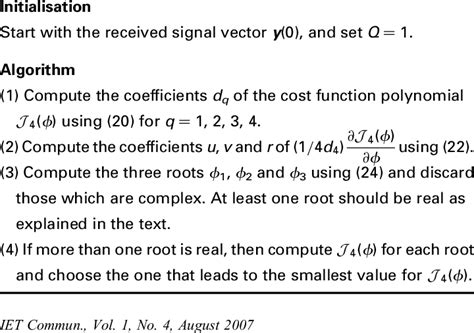 Proposed Closed Form Solution Cfo Estimation Method Download Table