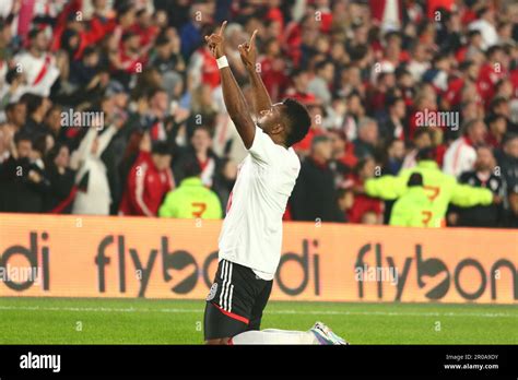 Buenos Aires Argentina 7th May 2023 Miguel Borja Celebrates His Goal