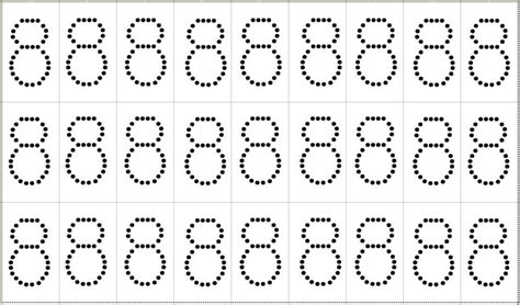 数字描点模板 描数字模板 1一10的数字描点模板 大山谷图库