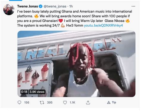 Twene Jonas Resurfaces On Social Media From His Hideout After Being