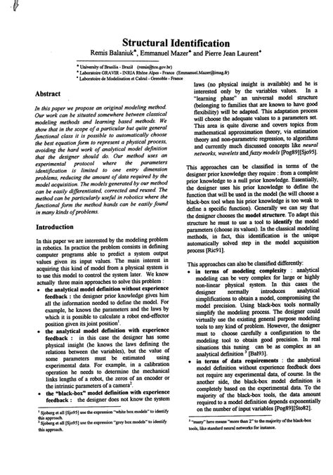 Pdf Structural Identification