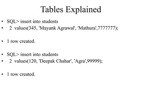 Lecture Sqlworkingppt