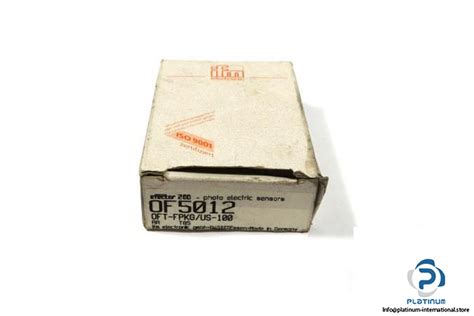 IFM OF5012 DIFFUSE REFLECTION SENSOR Platinum International
