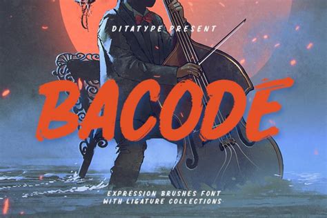 Bacode ǀ Brush Font