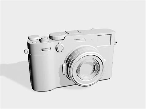 Fujifilm X100v Camera 3d Model Autodesk Fbx Files Free Download Cadnav