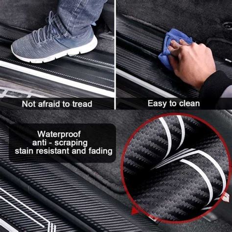 Promo Stiker Mobil Sillplate Innova Zenix Carbon 3D Pelindung Pintu